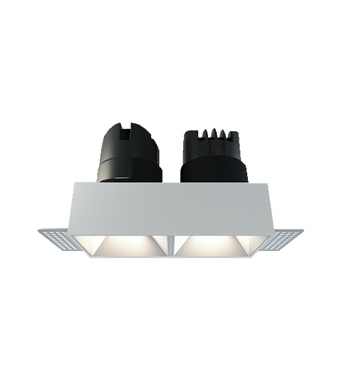 Varros Square Trimless Fixed Twin - Davis Lighting